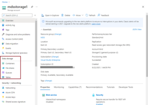 Getting started with Azure Storage