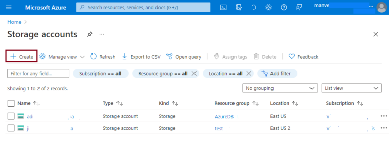 Getting started with Azure Storage