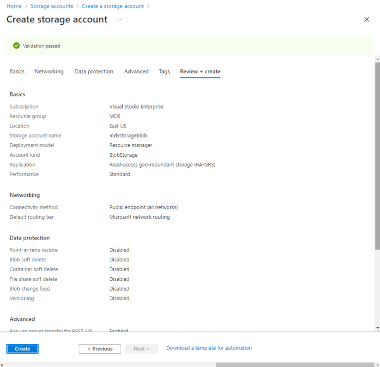 Upgrade an Azure blob storage account type from BlobStorage or GPv1 to GPv2
