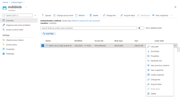 Understanding Azure BLOB storage and its uses in SQL Server