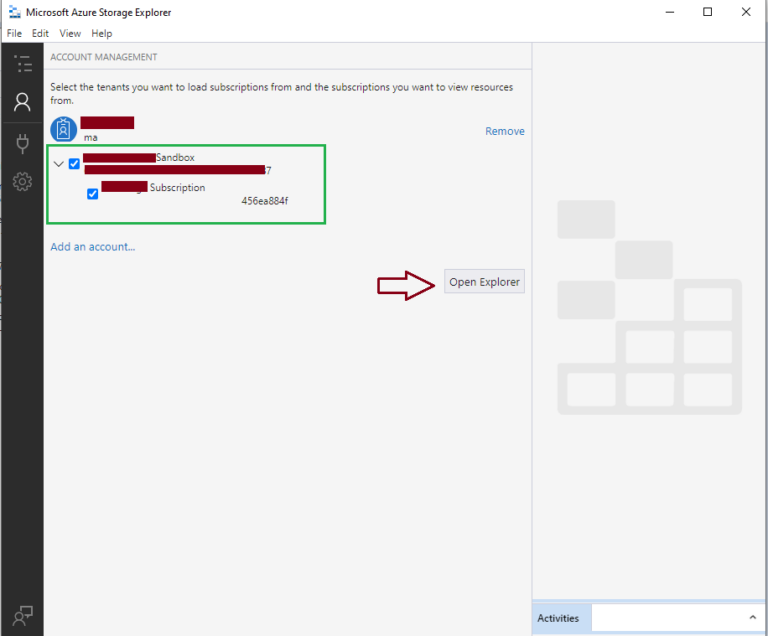 Manage Azure Blob Storage Using Azure Storage Explorer