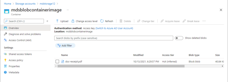 Manage Azure Blob Storage using Azure Storage Explorer
