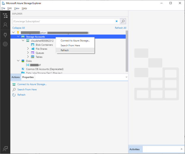 Manage Azure Blob Storage using Azure Storage Explorer