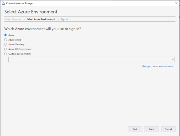 Manage Azure Blob Storage using Azure Storage Explorer