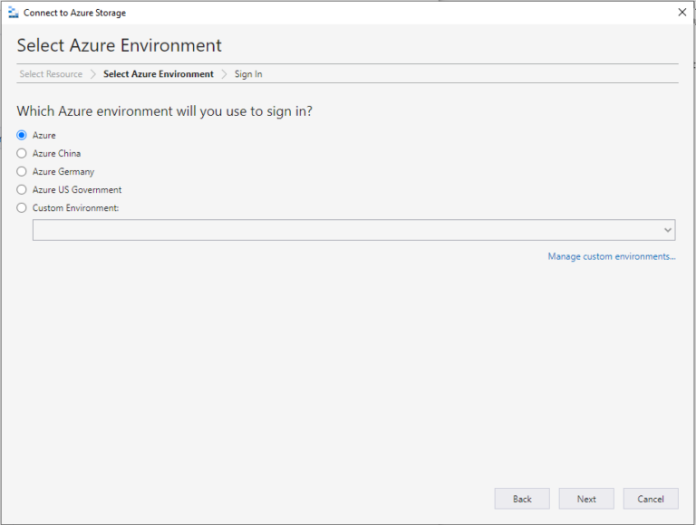 Manage Azure Blob Storage using Azure Storage Explorer