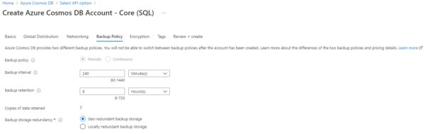 Understanding and creating Azure Cosmos DB accounts