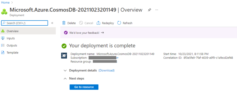 Understanding and creating Azure Cosmos DB accounts