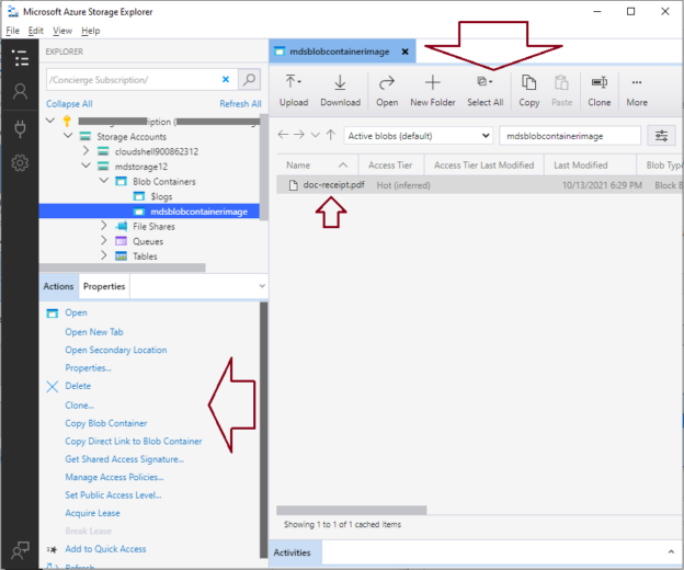 Manage Azure Blob Storage using Azure Storage Explorer