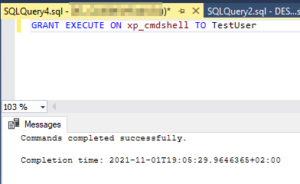 xp_cmdshell and sp_xp_cmdshell_proxy_account stored procedures in SQL Server