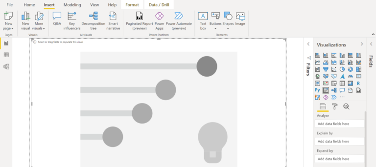 Analyzing key influencers in data with Power BI