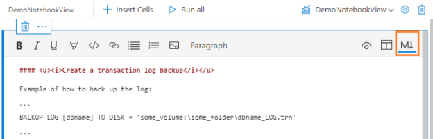 Notebook Views for SQL Notebooks in Azure Data Studio