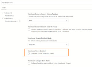 Notebook Views for SQL Notebooks in Azure Data Studio