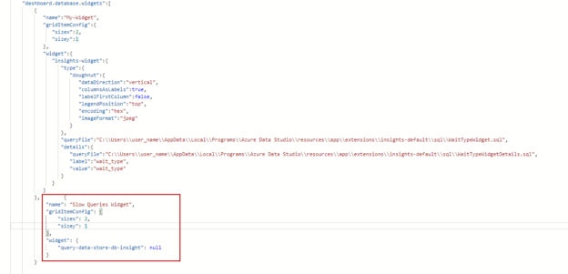 How to build custom widgets on Azure Data Studio