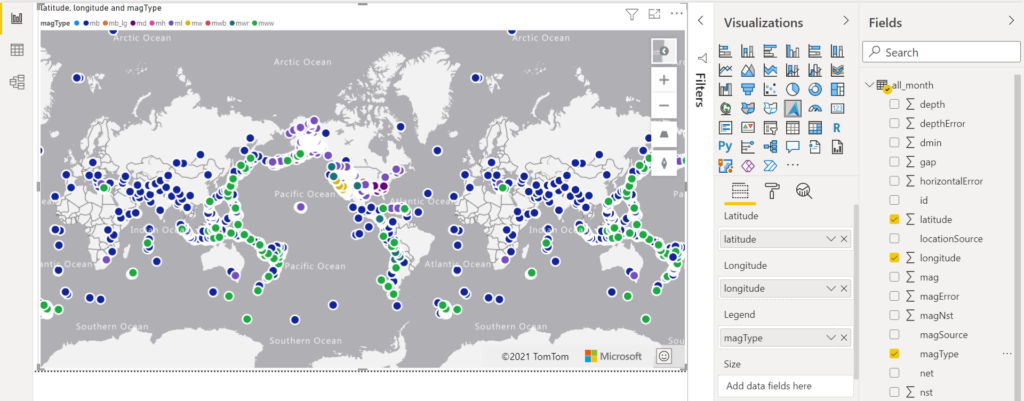 Analyzing spatial data with Azure Maps in Power BI