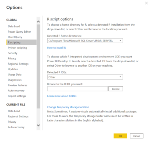 Import data using R in Power BI