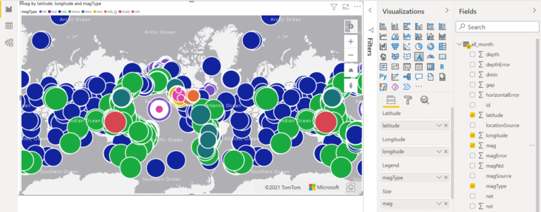 Analyzing spatial data with Azure Maps in Power BI