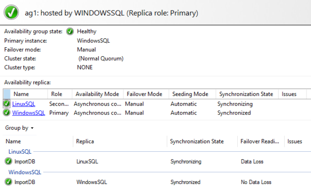 Configure cross-platform SQL Server Always On Availability Groups