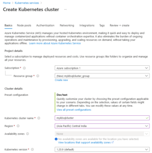 Deploy a SQL Server container using Azure Kubernetes Services (AKS)