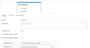 Configuring tables and relationships in Azure Synapse Lake Database