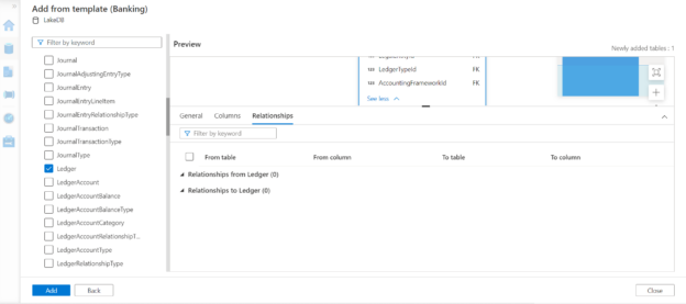 Template Gallery in Azure Synapse Lake Database