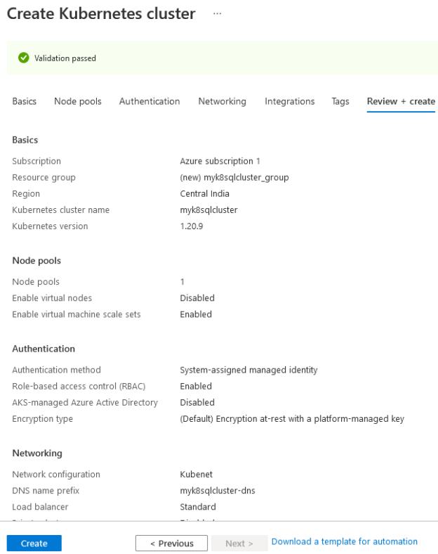 Deploy A Sql Server Container Using Azure Kubernetes Services Aks