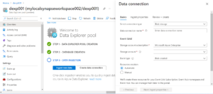 Ingesting data into Azure Synapse Data Explorer Pool