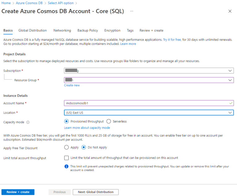How to configure periodic backup for an Azure Cosmos DB account