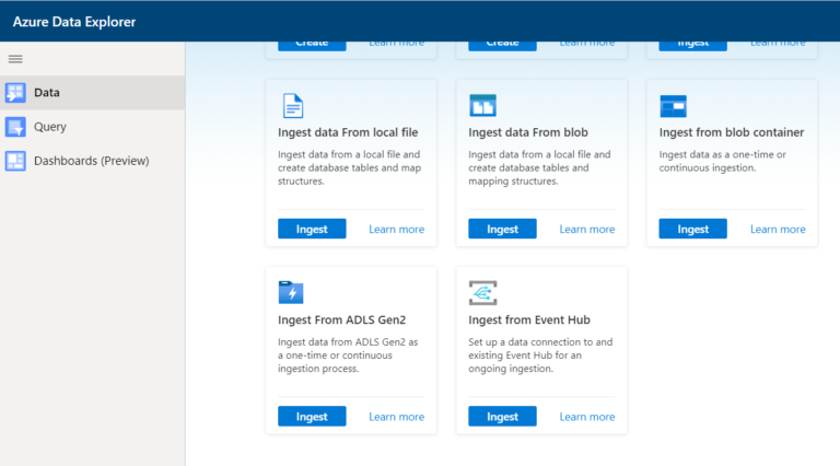 Ingesting data into Azure Synapse Data Explorer Pool