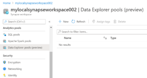 Getting started with Data Explorer pools in Azure Synapse