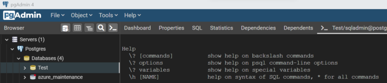 Introduction to basic psql commands