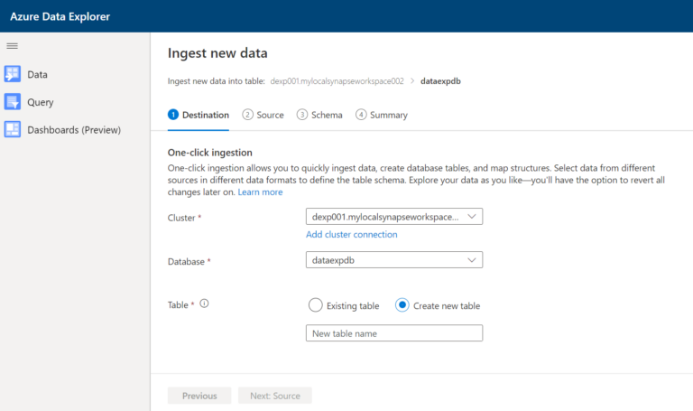 Ingesting data into Azure Synapse Data Explorer Pool