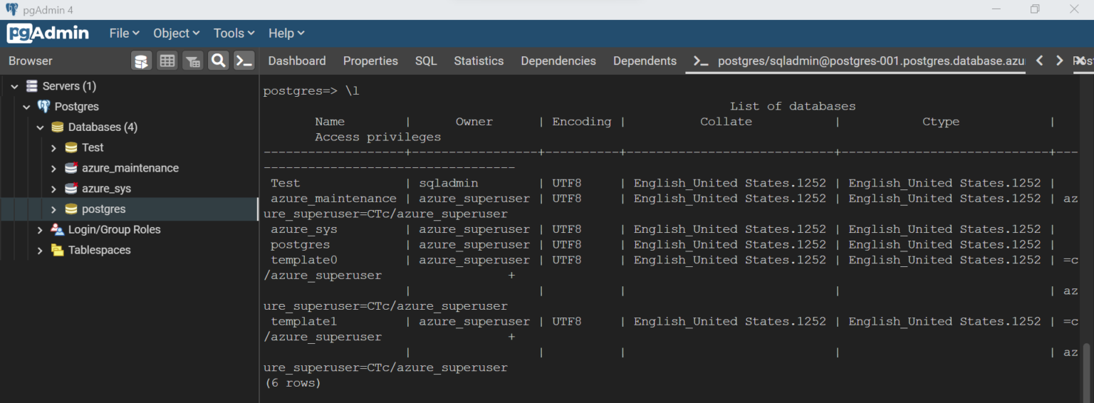 Introduction to basic psql commands