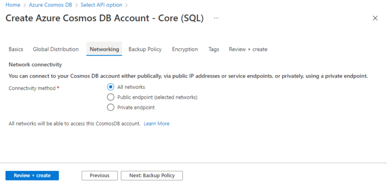 How to configure periodic backup for an Azure Cosmos DB account