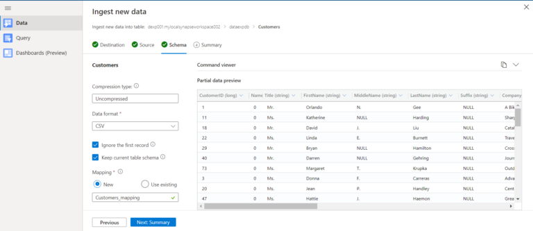 Ingesting data into Azure Synapse Data Explorer Pool