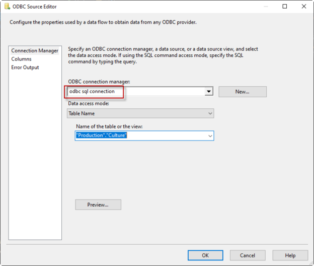 ODBC Drivers in SSIS