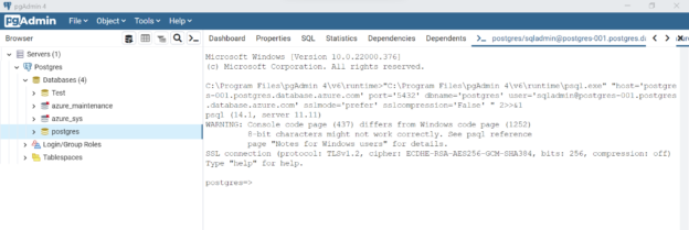 Introduction to basic psql commands
