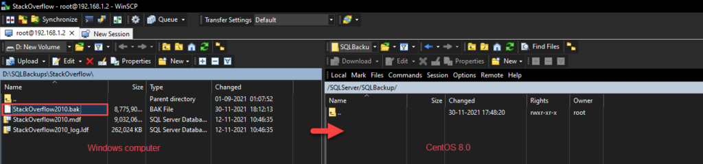 Manage Sql Databases In Centos Backup And Restore Sql Database