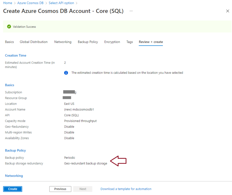 How to configure periodic backup for an Azure Cosmos DB account