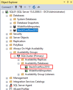 Add SQL databases in an existing availability group