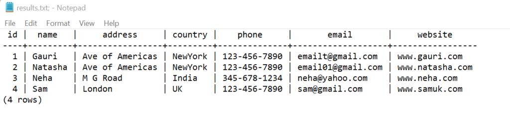 Querying Data From Azure Database For Postgresql Using Psql 4280