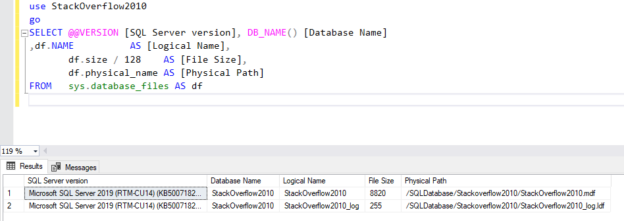 Manage SQL Databases in CentOS: Manage filegroups of user databases