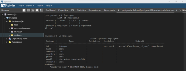 Querying Data From Azure Database For Postgresql Using Psql 4837