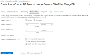 How to configure Continuous backup for Azure Cosmos DB account
