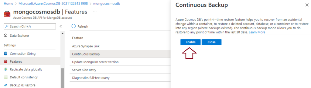 How To Migrate Periodic Backup To Continuous Backup For Azure Cosmos Db