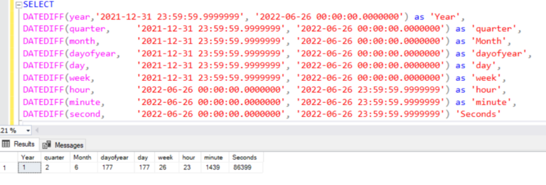 Different SQL TimeStamp functions in SQL Server