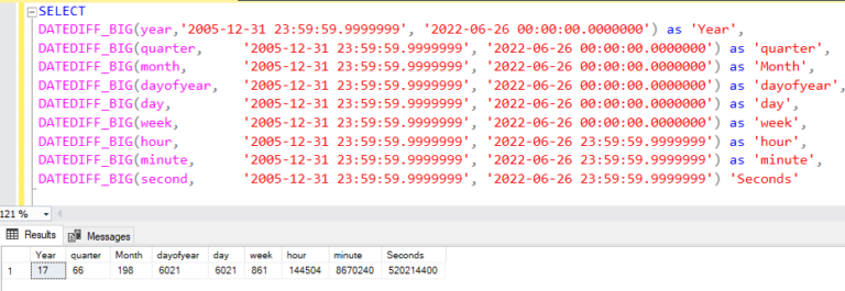 Different SQL TimeStamp functions in SQL Server