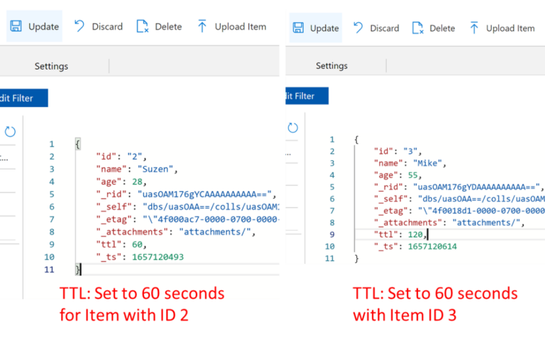 Control Retention Of Items Using Ttl In Azure Cosmos Db
