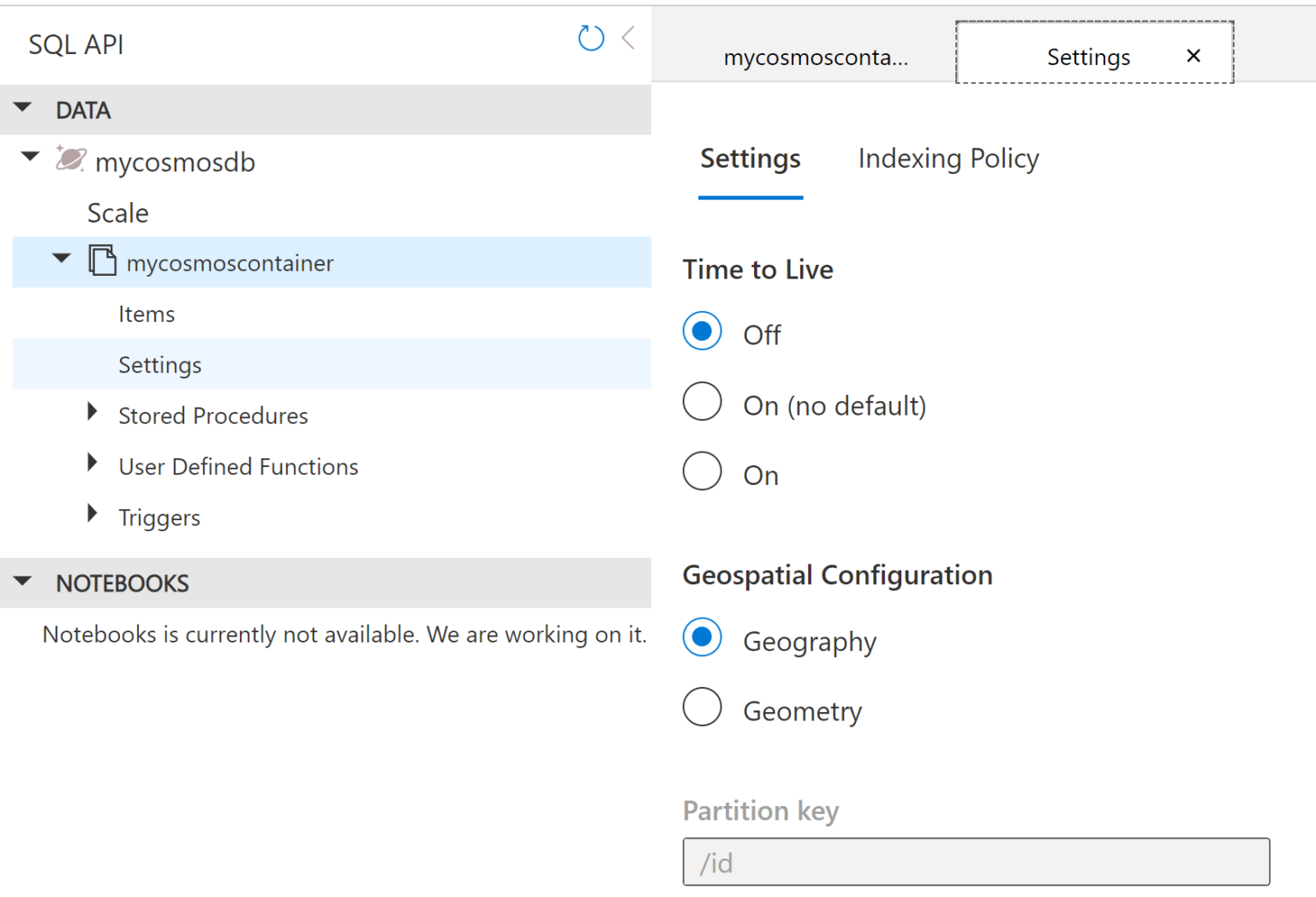 Control Retention of items using TTL in Azure Cosmos DB