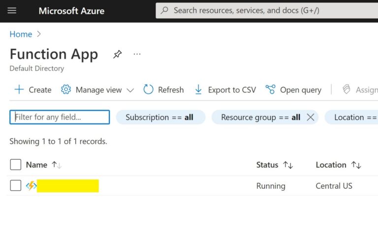 Python serverless functions to query Azure SQL DB