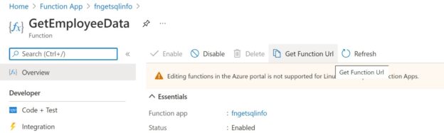Python Serverless Functions To Query Azure Sql Db